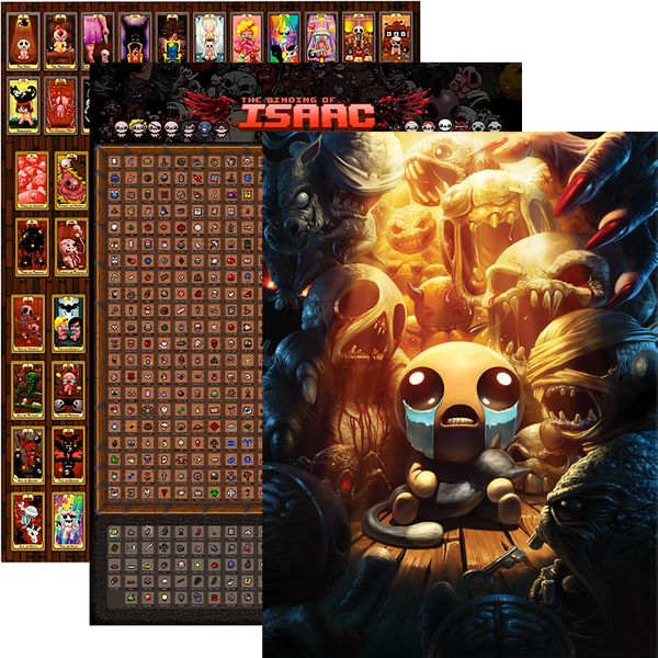 The Binding of Isaac Wall Poster Bundle – Nicalis Store powered by Hypergun
